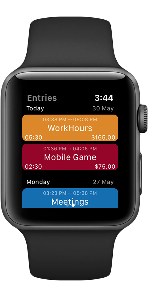 WorkHours app - Personal Time Tracking for iPhone and Apple Watch